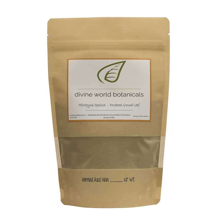 Horned Red Vein Kratom | Order Kratom | Divine World Botanicals